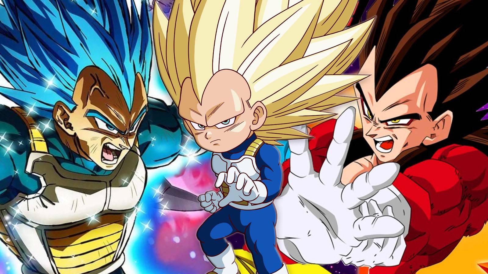 Every Super Saiyan Vegeta Form in the Dragon Ball Franchise, In ...