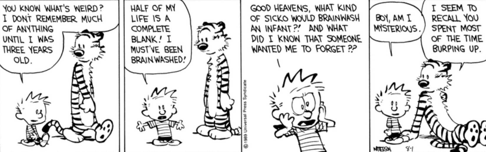 How Calvin and Hobbes Made a Major Retcon of Its Earliest Comic Strips