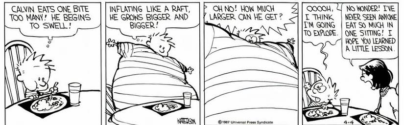 The Best Calvin and Hobbes Comics at the Dinner Table, Ranked