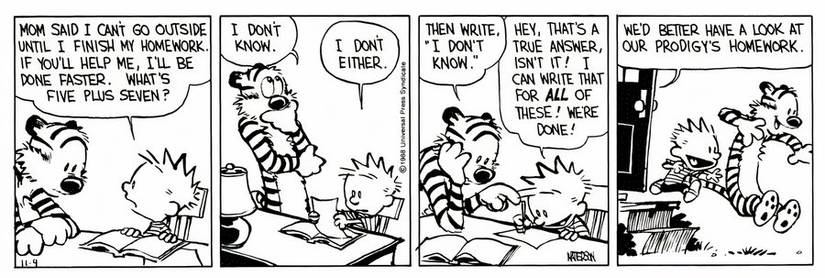 10 Hilarious Calvin and Hobbes Comics About Doing Homework