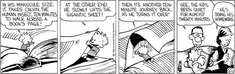 10 Hilarious Calvin and Hobbes Comics About Doing Homework