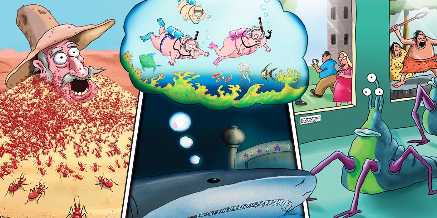 10 Funniest Far Side Comics That Prove Gary Larson Loves Meta Humor