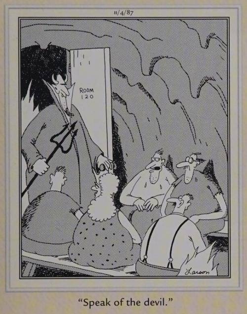 10 Hilarious Far Side Comics Starring Demons