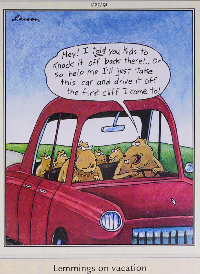 10 Funniest Far Side Comics About Driving and Cars