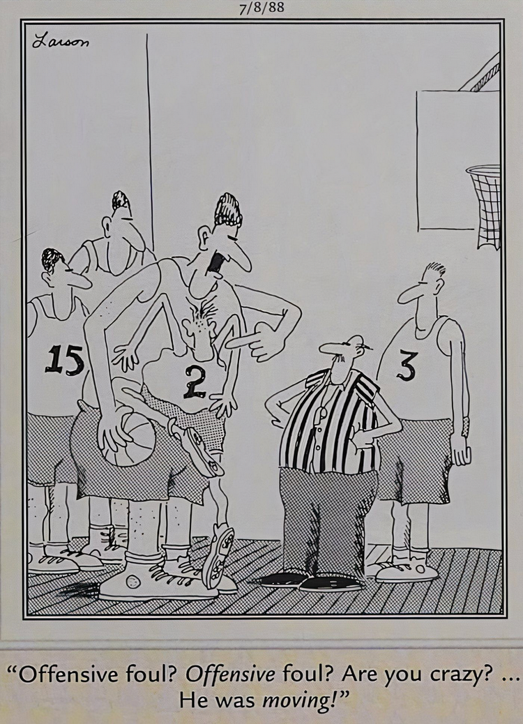 10 Funniest Far Side Comics About Basketball