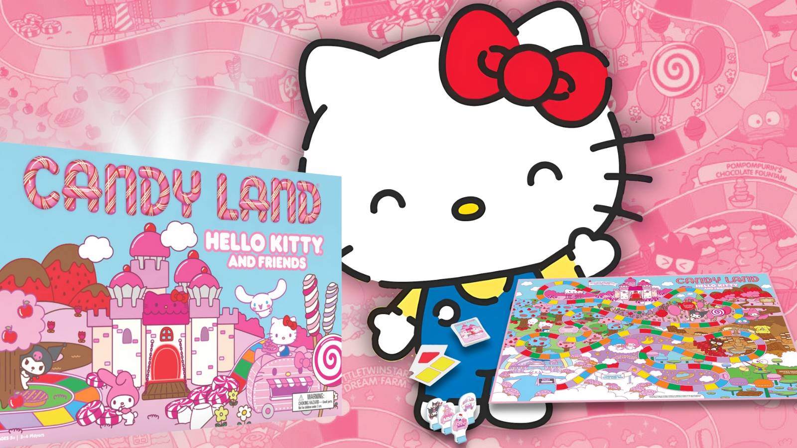 Hello Kitty & Friends Come to Candy Land in Official Hasbro Board Game ...