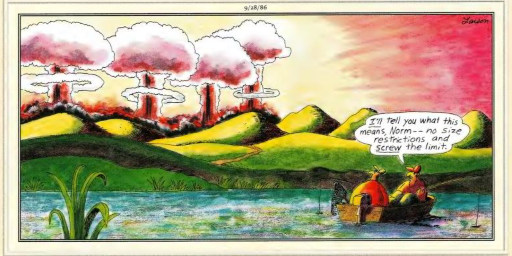 10 Funniest Far Side Comics About Fishing, Ranked