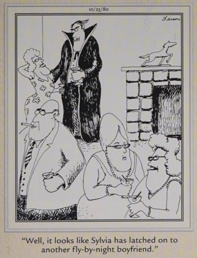 10 Hilarious Far Side Comics About Vampires