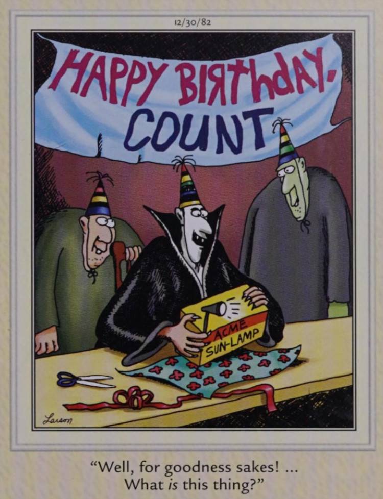 10 Hilarious Far Side Comics About Vampires