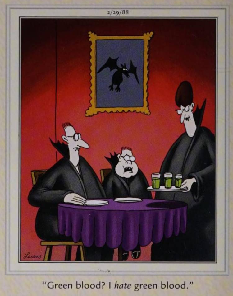 10 Hilarious Far Side Comics About Vampires