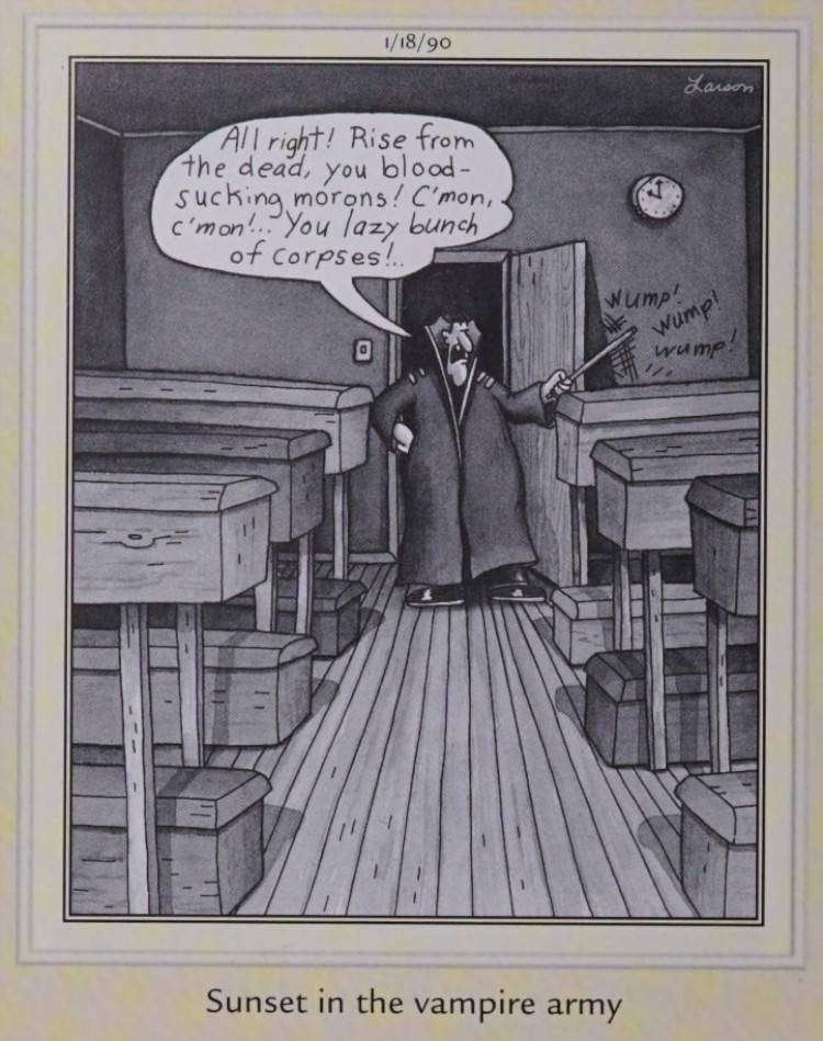 10 Hilarious Far Side Comics About Vampires