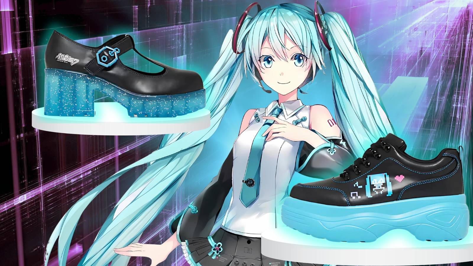 Hatsune Miku Brings Y2K Nostalgia in Stylish New International Shoe ...