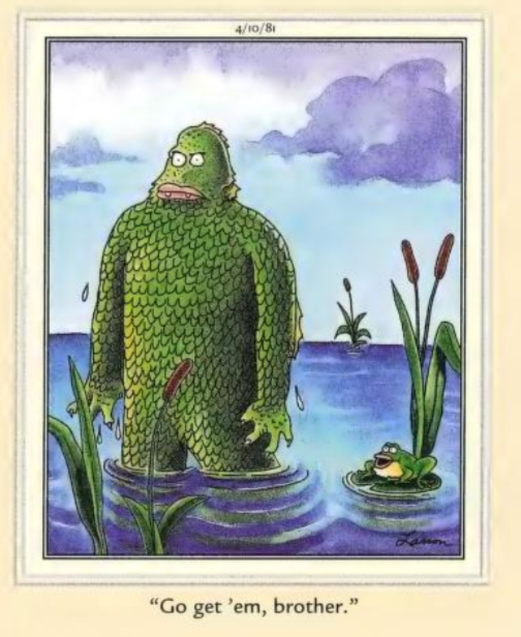 The 10 Funniest Far Side Comics Featuring Frogs