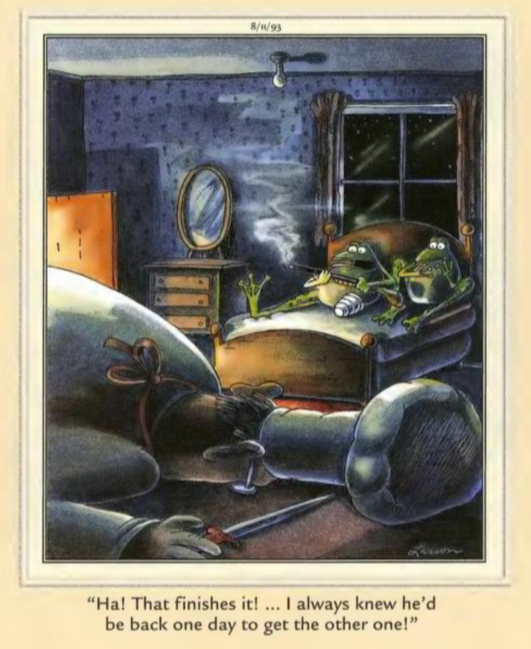 The 10 Funniest Far Side Comics Featuring Frogs