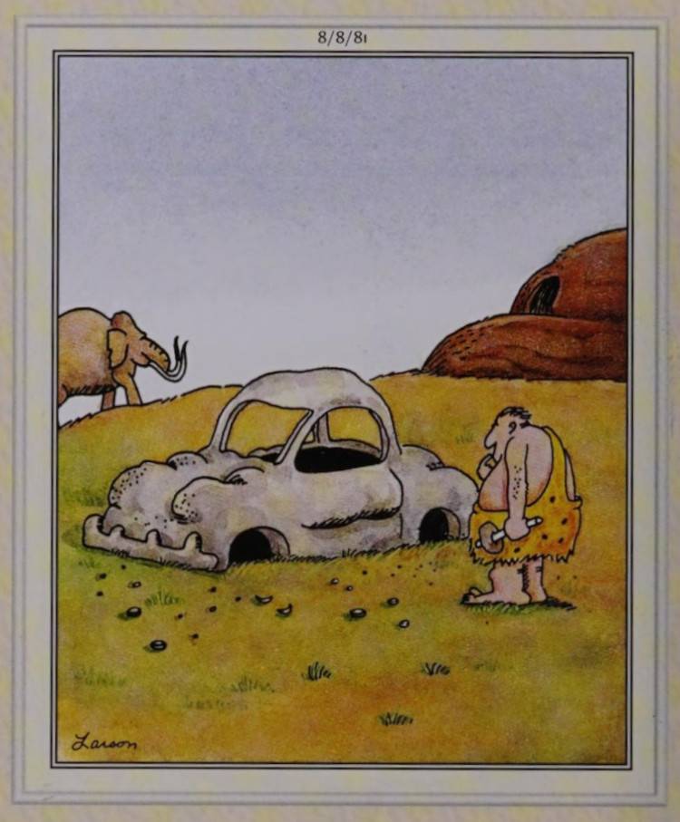 10 Hilarious Far Side Comics About The First Wheel