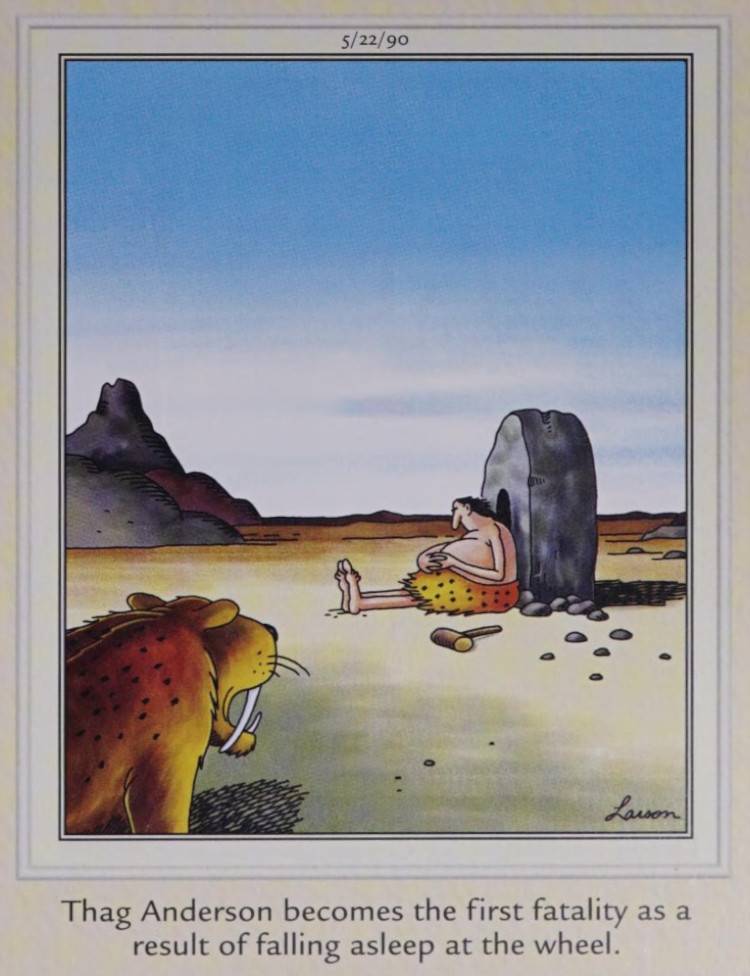 10 Hilarious Far Side Comics About The First Wheel