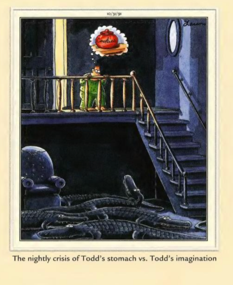 10 Funniest Far Side Comics featuring Monsters, Ranked