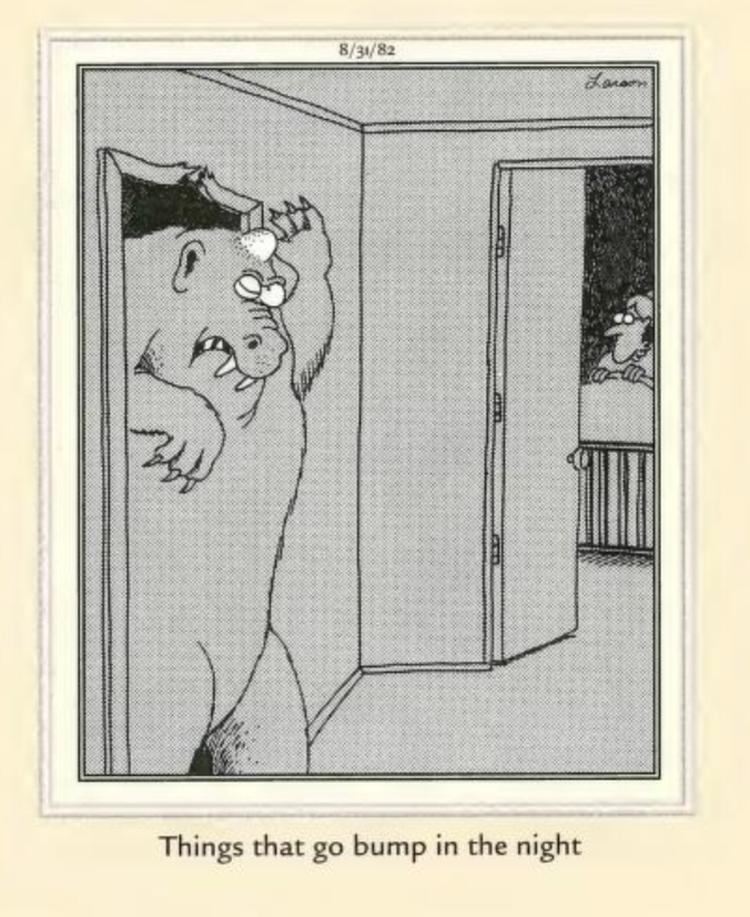 10 Funniest Far Side Comics featuring Monsters, Ranked
