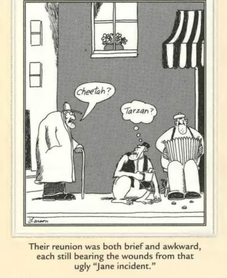 10 Funniest The Far Side Comics Featuring Tarzan, Ranked