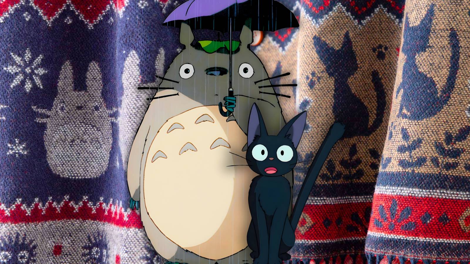 Studio Ghibli Re-Releases Its Winter-Perfect Totoro & Kiki Shawl Collection
