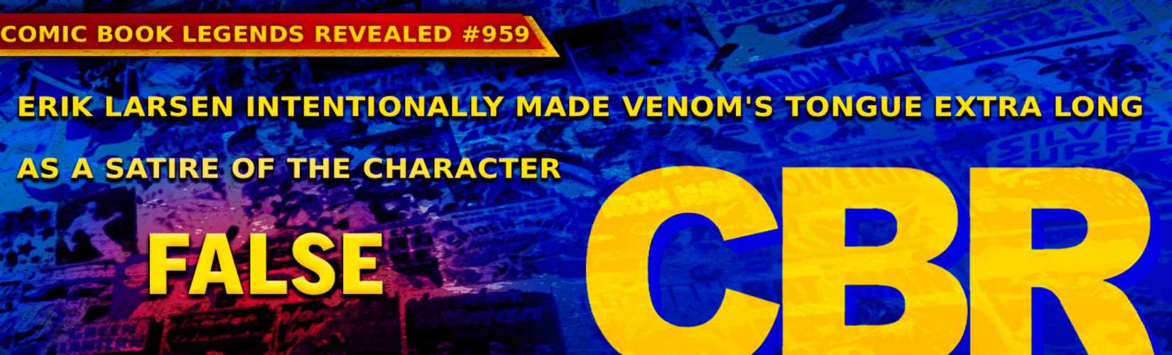 The Truth About Venom's Long Tongue, A Crazy Part of Spider-man's History