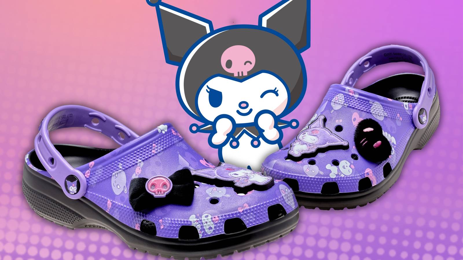 Hello Kitty's Sanrio Reunites With Crocs for New Kuromi Classic Clog