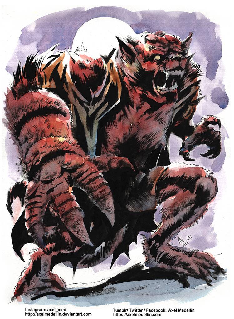 Comic Book Characters Become Werewolves in The Line it is Drawn