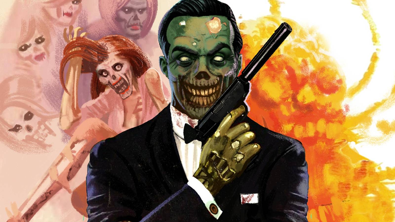 Comic Book Characters Become Zombies in The Line it is Drawn