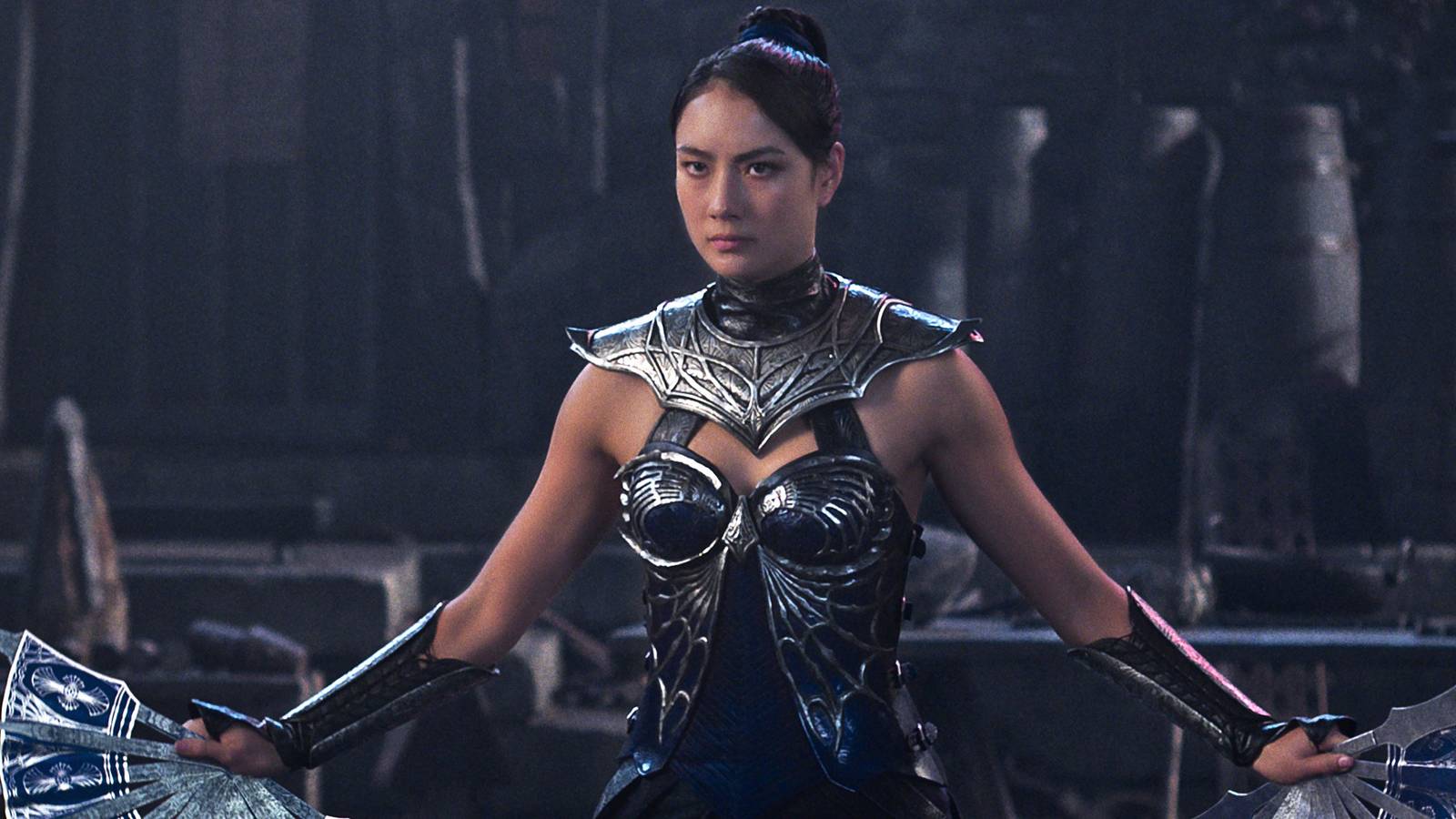 Tati Gabrielle and Adeline Rudolph Have Sabrina Reunion on Mortal Kombat II