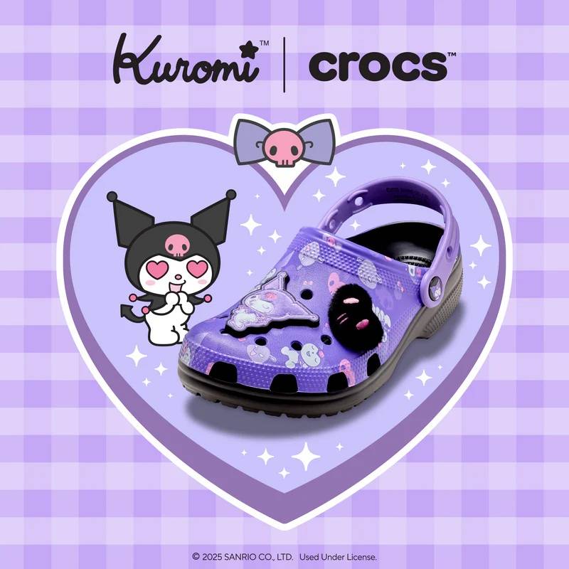 Hello Kitty's Sanrio Reunites With Crocs for New Kuromi Classic Clog