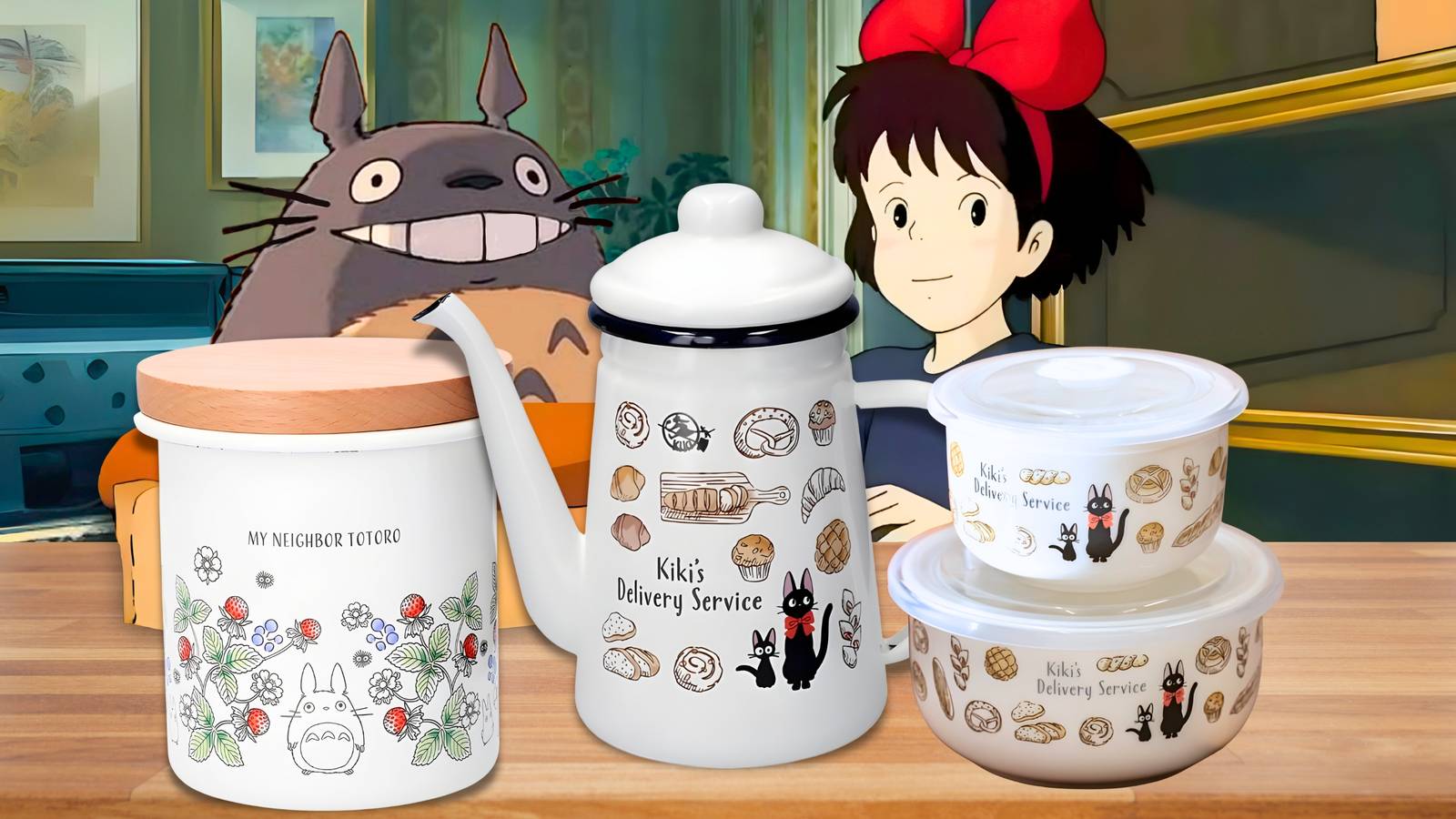 Studio Ghibli's Totoro & Kiki's Delivery Service Kitchenware Collection ...