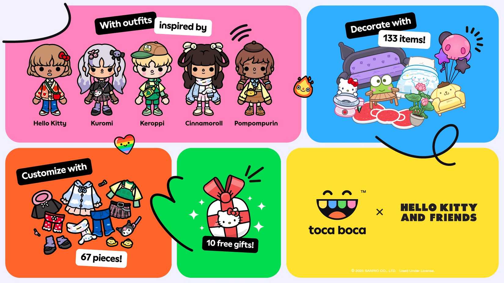 Sanrio's Hello Kitty & Friends Return to Toca Boca for More Kawaii ...