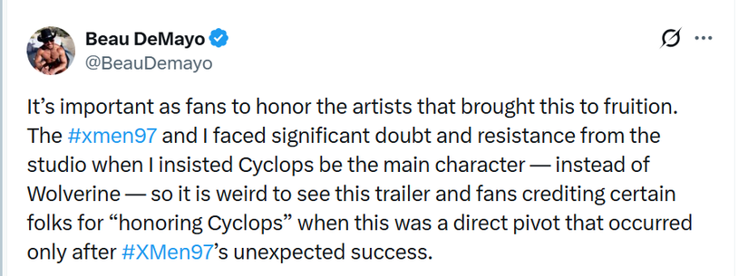 X-Me '97 Creator Beau DeMayo Marvel Studios Call-Out Post