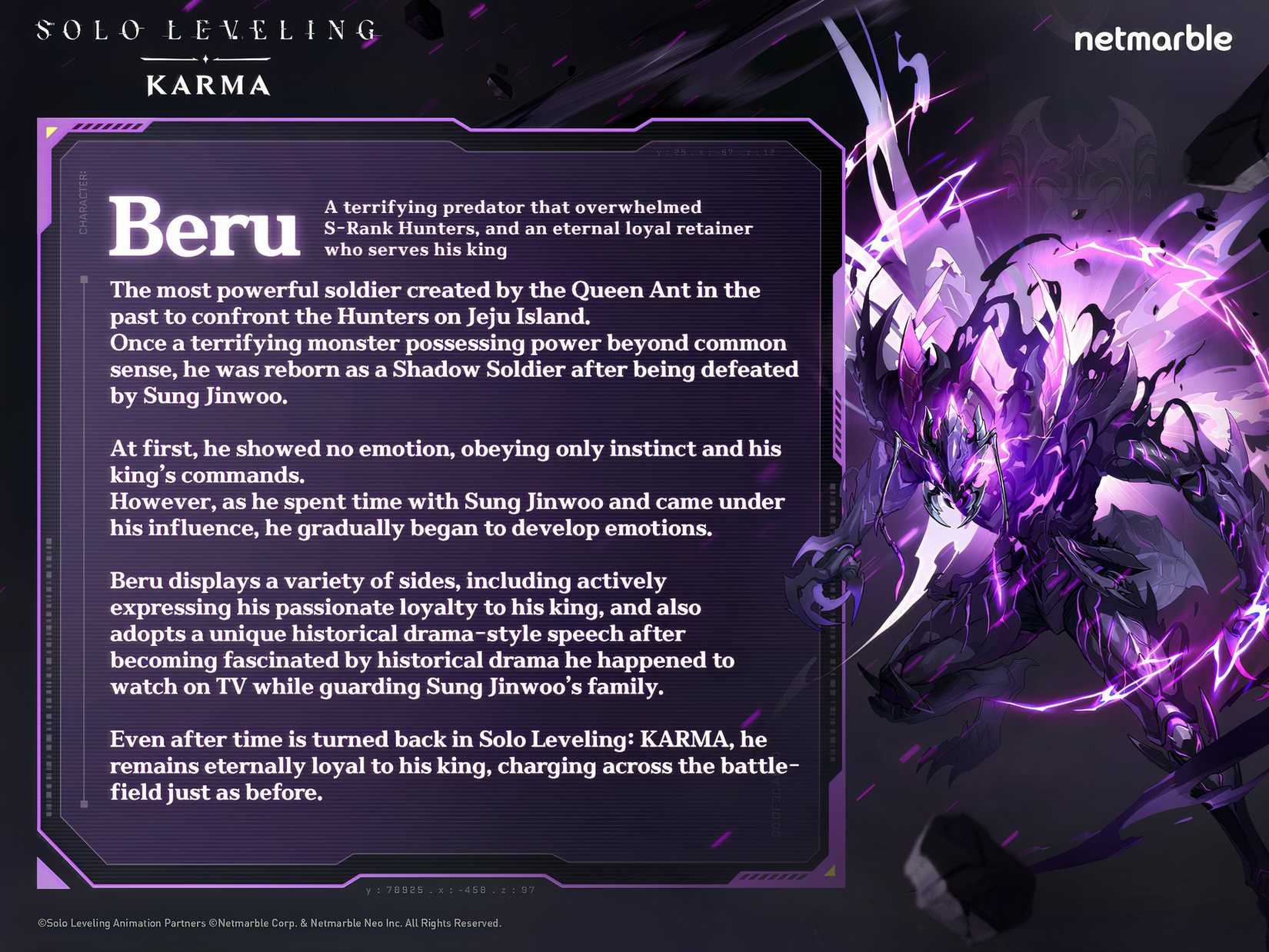 Solo Leveling Reveals Beru's True Feelings About Jinwoo in New Official Art