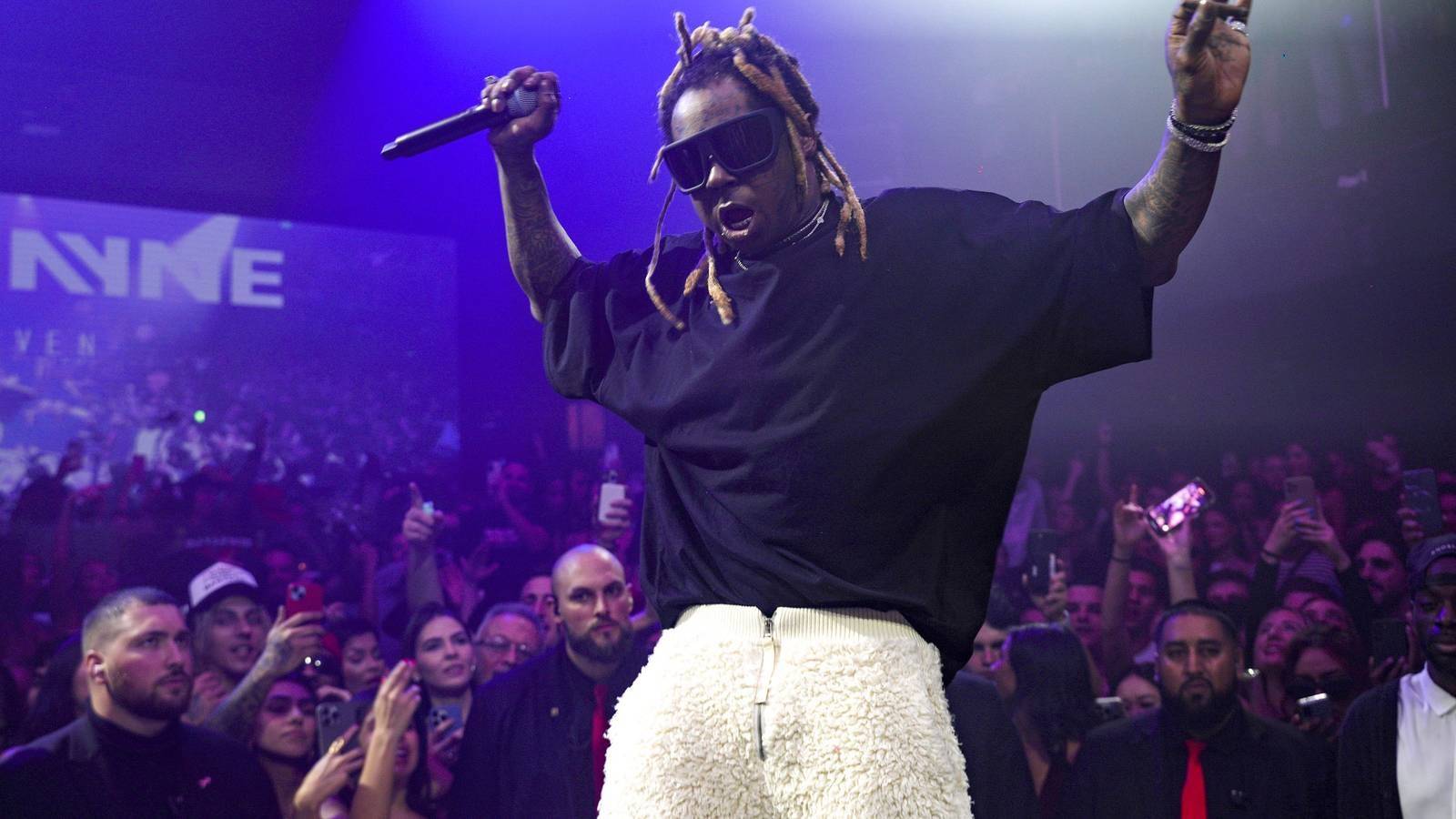Lil Wayne Performing At Clash Royale's First Halftime Show