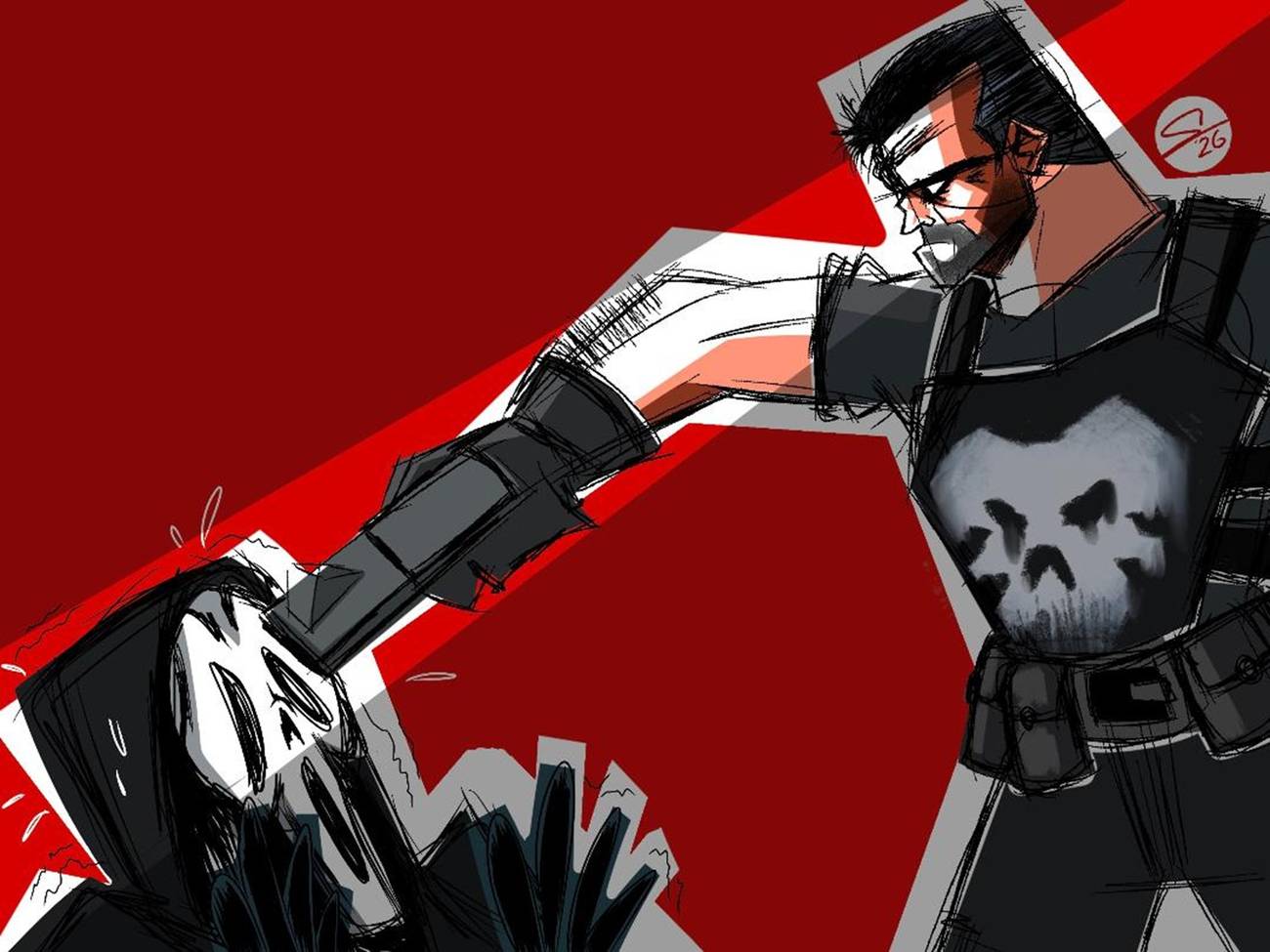 Ghostface Attacks Comic Book Characters