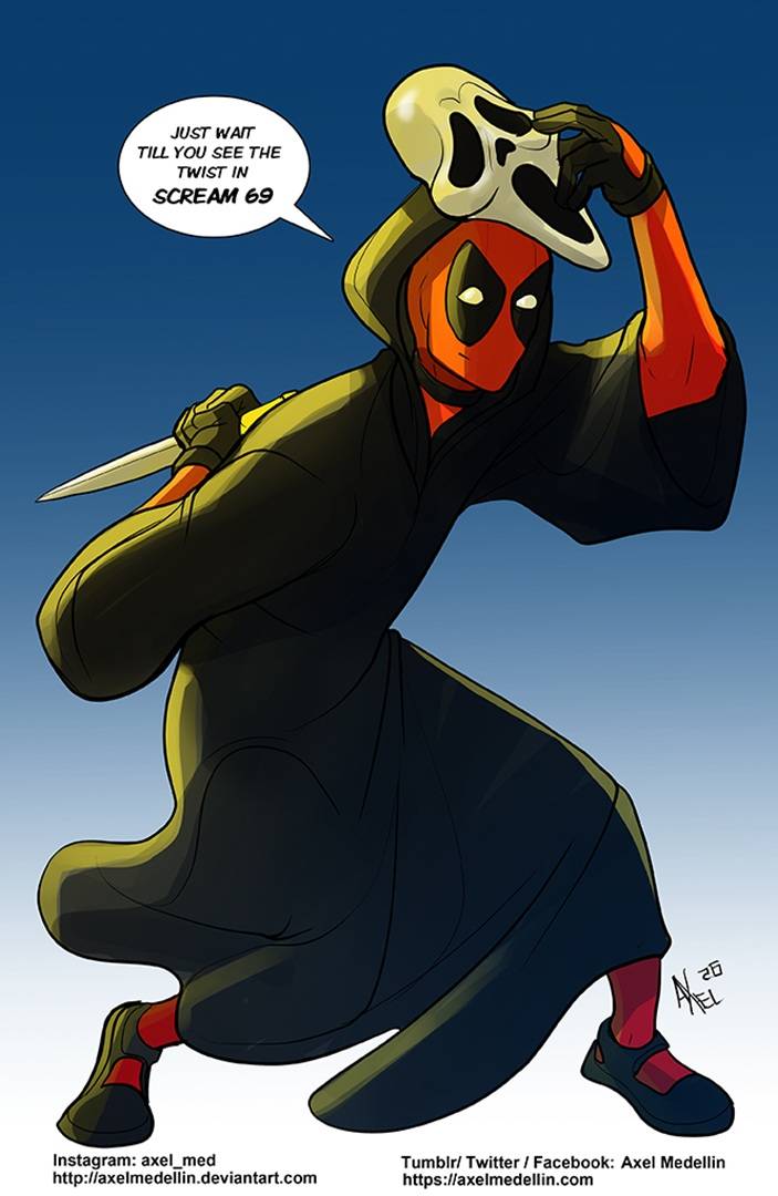 Ghostface Attacks Comic Book Characters