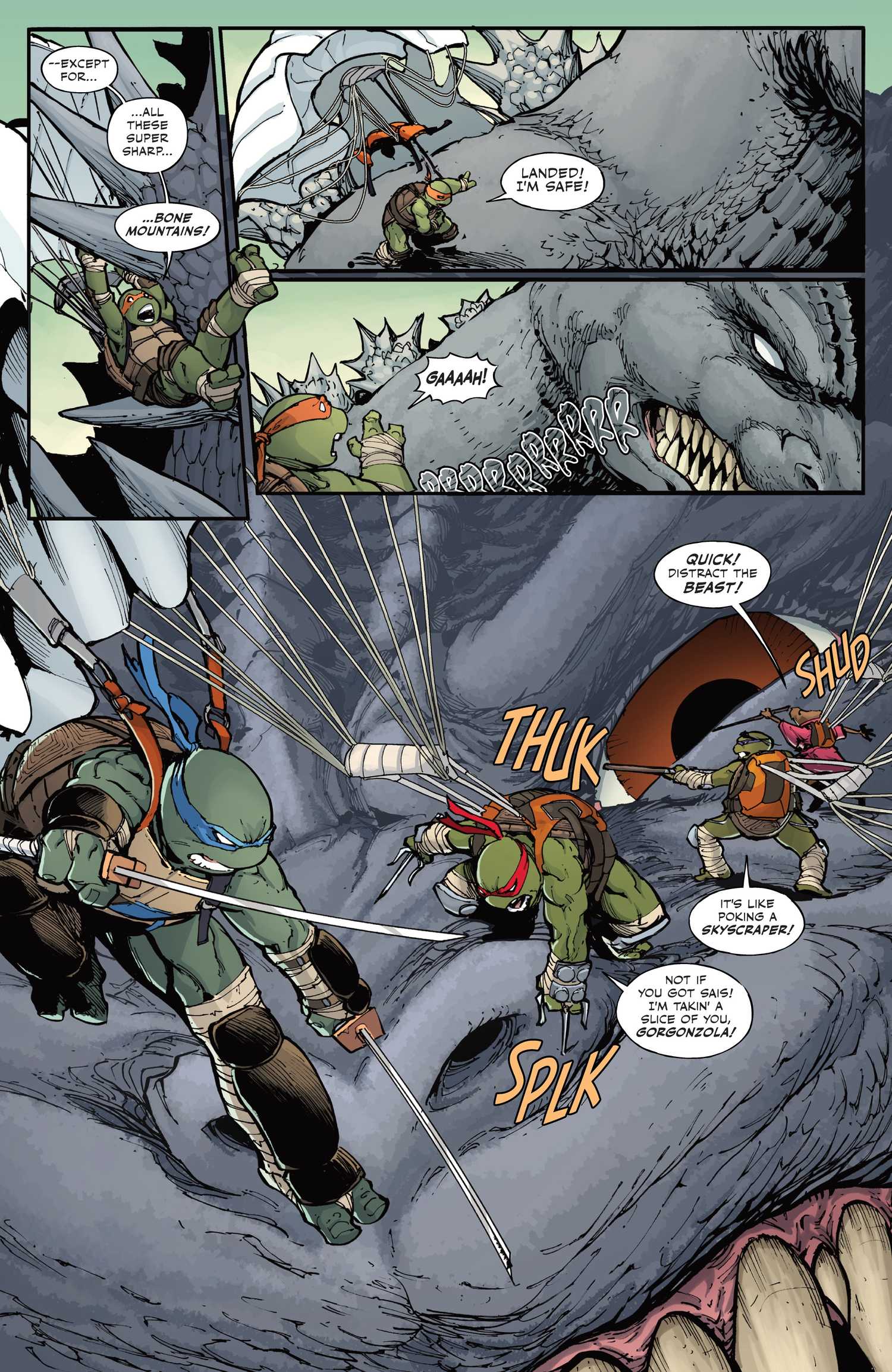 The Teenage Mutant Ninja Turtles Try the Impossible By Taking on Godzilla