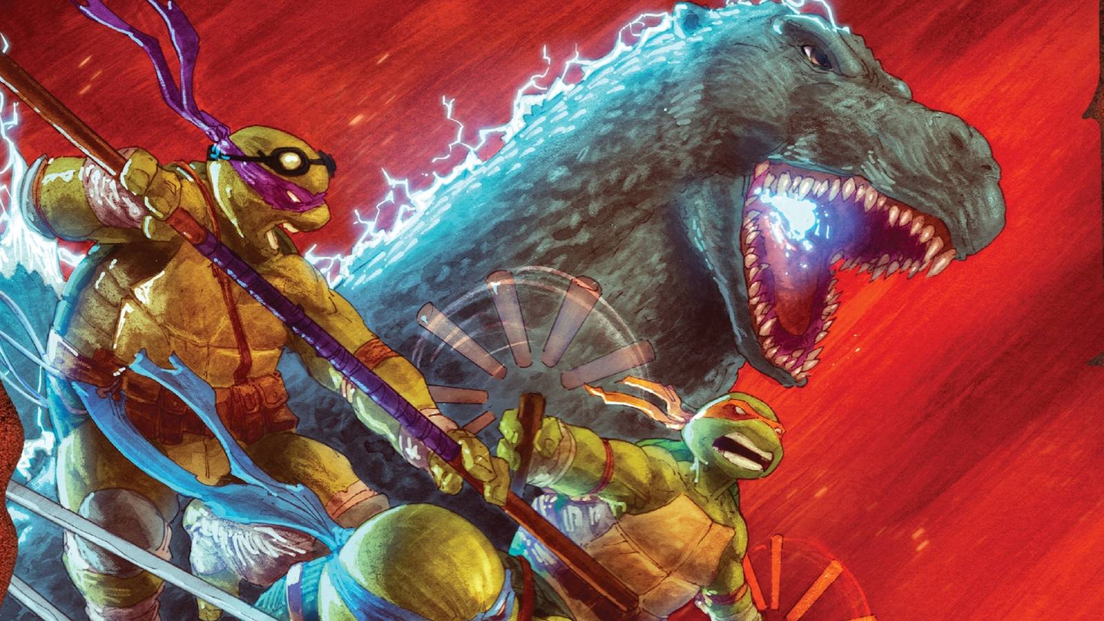 The Teenage Mutant Ninja Turtles Try the Impossible By Taking on Godzilla