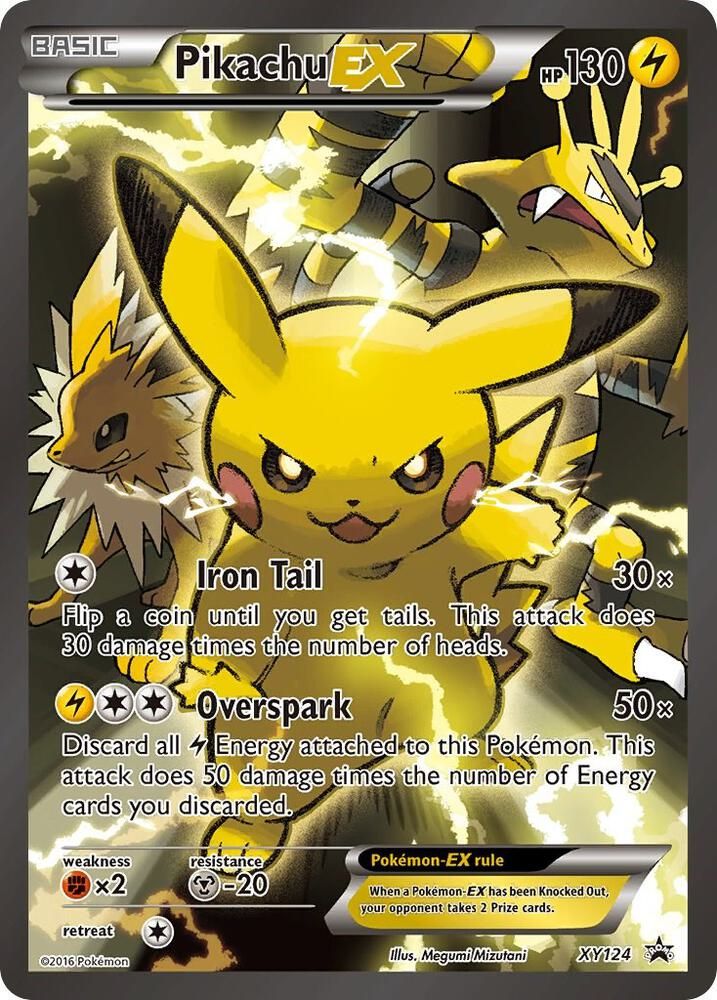 Pikachu EX XY124 - XY Promos Real Time Price Data.