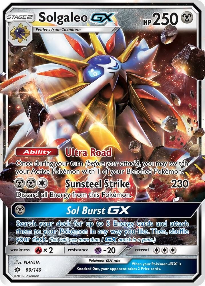 Solgaleo GX - SM Base Set Real Time Price Data.