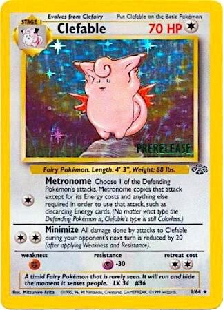Clefable Prerelease - WoTC Promo Real Time Price Data.