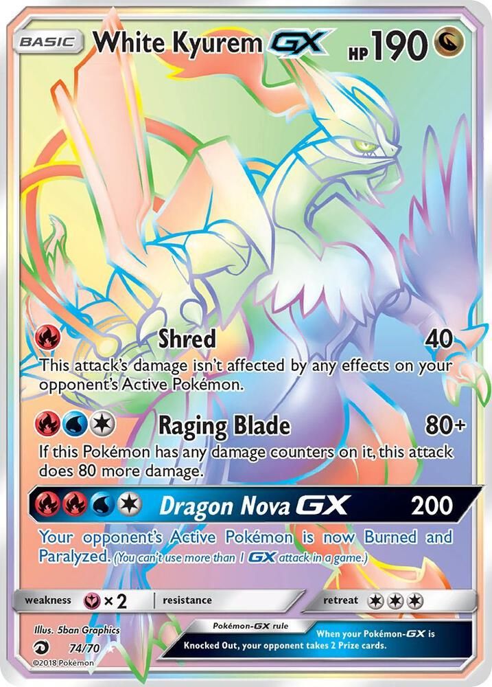 White Kyurem GX Secret - Dragon Majesty Real Time Price Data.