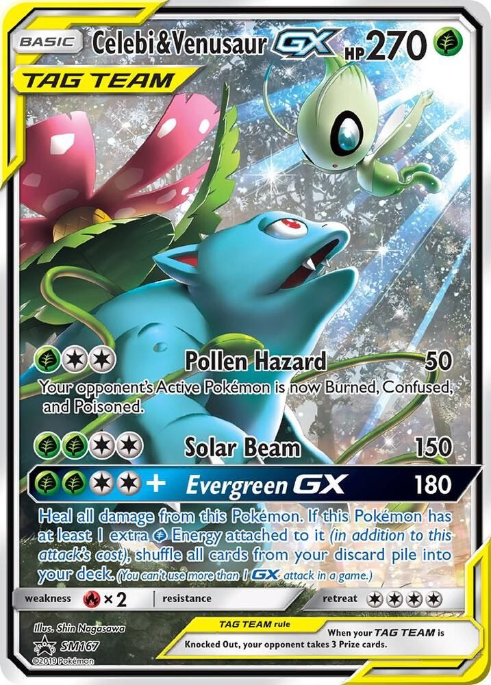 Celebi and Venusaur GX SM167 - SM Promos Real Time Price Data.