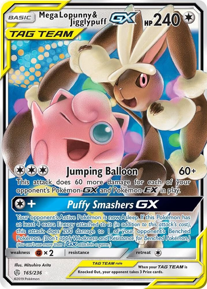 Mega Lopunny and Jigglypuff GX - SM - Cosmic Eclipse Real Time Price Data.