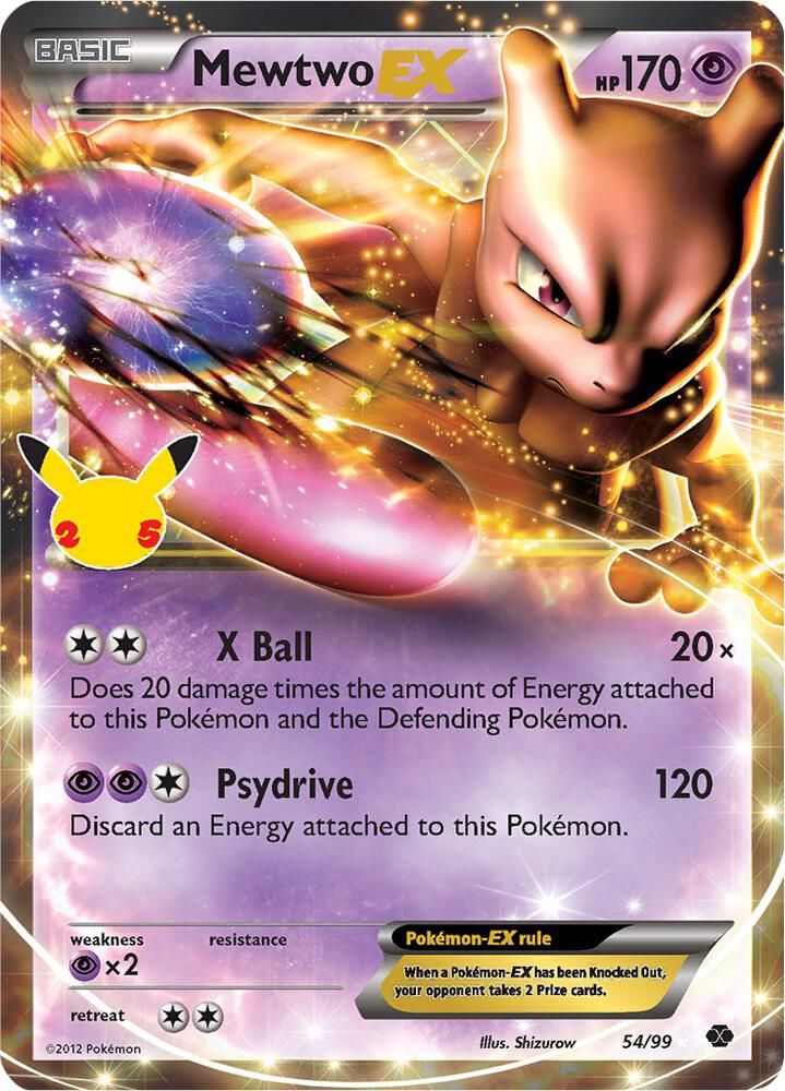 Mewtwo EX - Celebrations: Classic Collection Real Time Price Data.