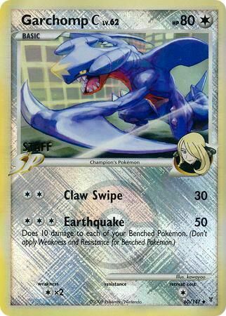Garchomp C 60 147 League Promo Staff - League & Championship Cards Real ...