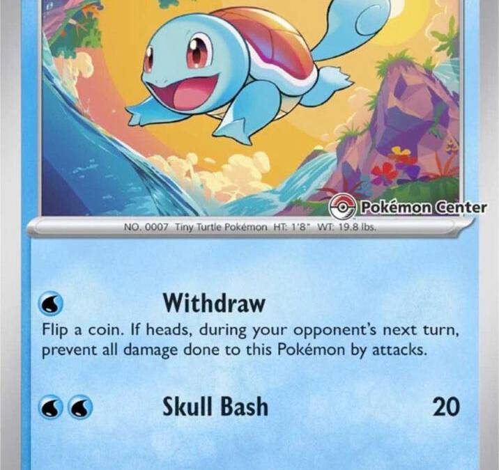 Squirtle 007 165 Pokemon Center Exclusive - Miscellaneous Cards ...