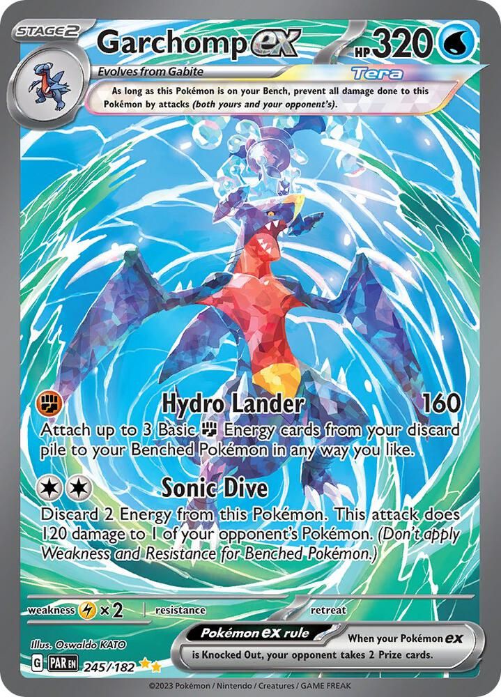 Garchomp ex 245 182 - SV04: Paradox Rift Real Time Price Data.