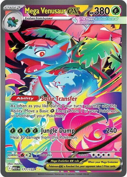 Mega Venusaur ex 177 132 - ME01: Mega Evolution Real Time Price Data.